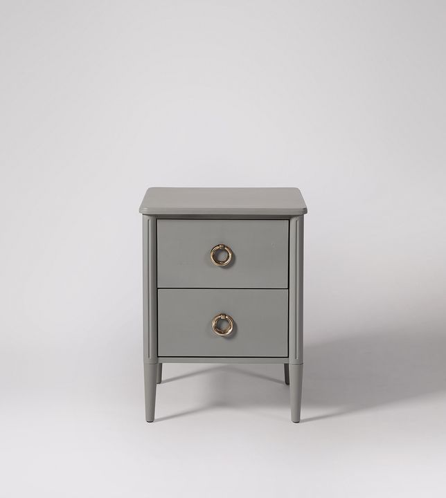 Buy Grey Cape Bedside Table Online | Livspace Homes | Livspace Home